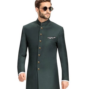 CUSTOM FIT Mens Classic Traditional - Long NAWABI Indowestern Paired ...