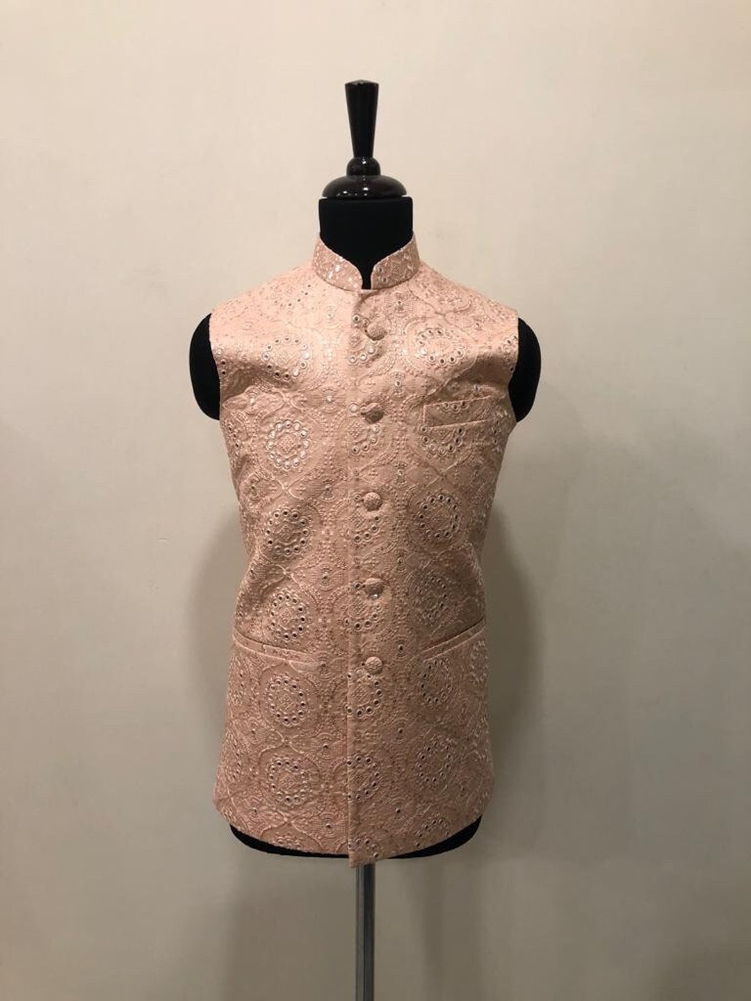 Handmade Embroidered Asymettric Nehru Jackets for Men| Mens Nehru ...