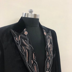 Hand Embroidered Fancy Tuxedo Suit for Men | Wedding Wear Tuxedo Suit ...