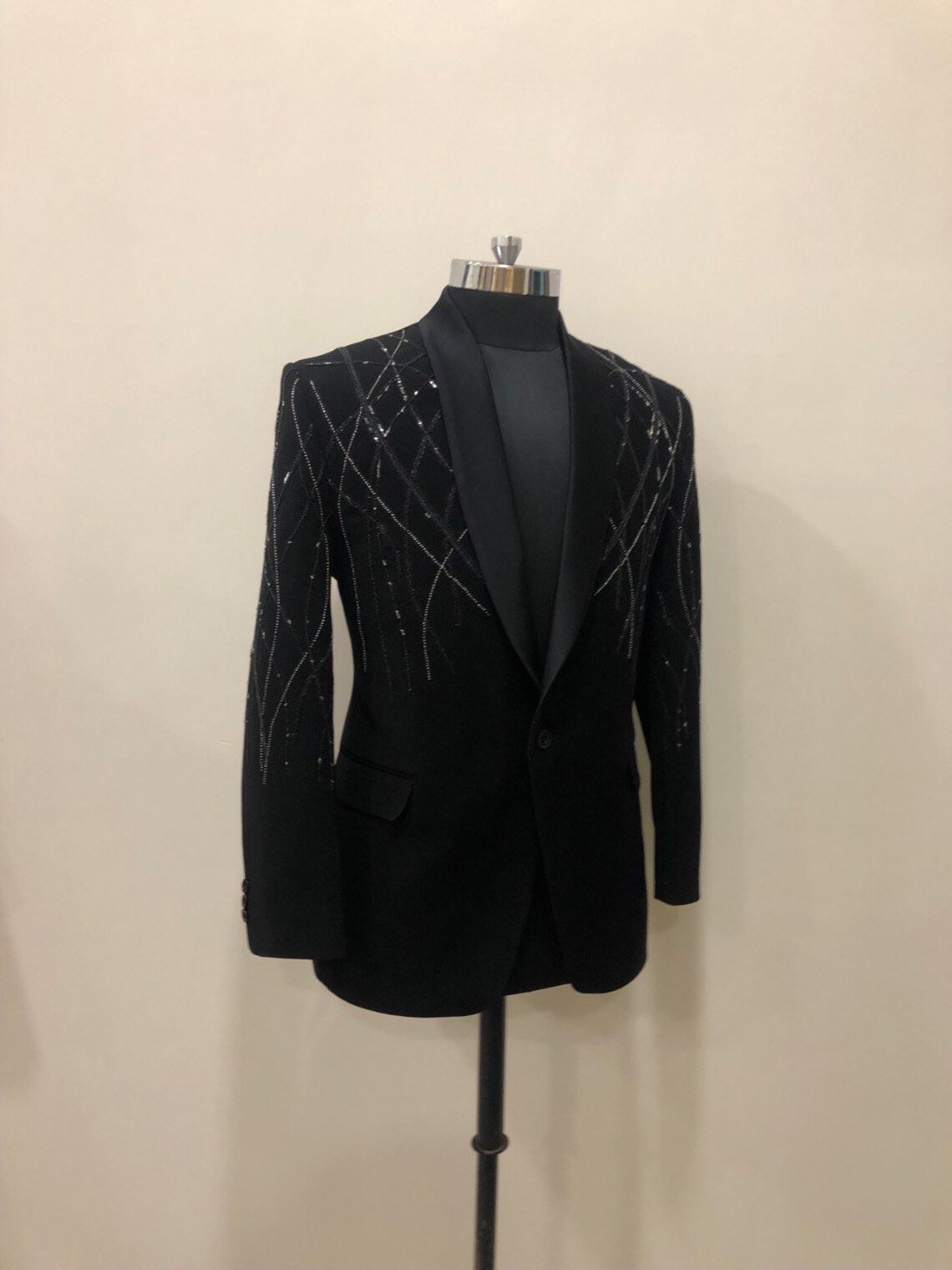 Hand Embroidered Fancy Tuxedo Suit for Men Wedding Wear - Etsy