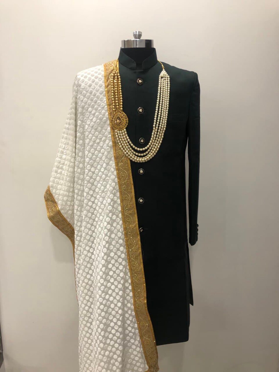 Handmade Mens Wedding Wear Sherwani With Dupatta Sherwani | Etsy