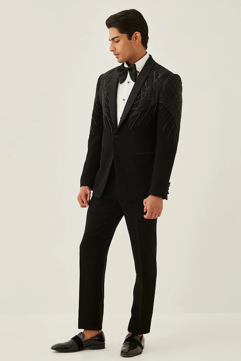 Hand Embroidered Fancy Tuxedo Suit for Men Wedding Wear - Etsy