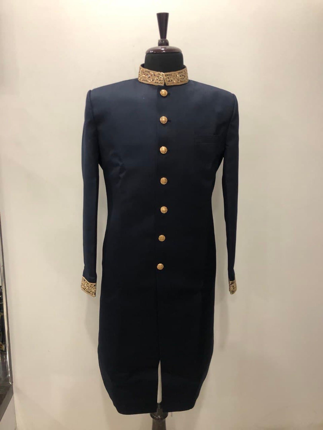 Mens Wedding Wear Embroidered Sherwani Set | Sherwani for Men | Mens ...