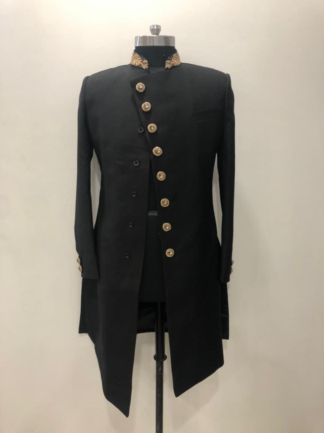 Handmade Mens Wedding Wear Embroidered Sherwani Set | Sherwani for Men ...