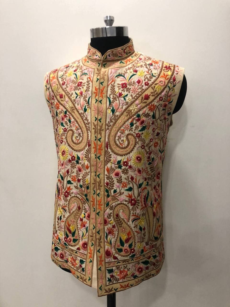 Handmade Rajasthani Embroidery Nehru Jacketindian Wedding | Etsy