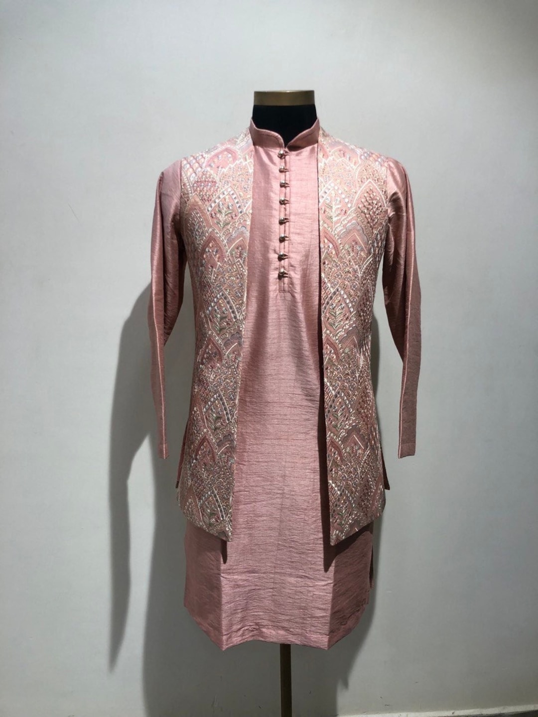 CUSTOM MADE Long Nehru Jacket for Man, Bandi for Men, Nehru Jacket for ...