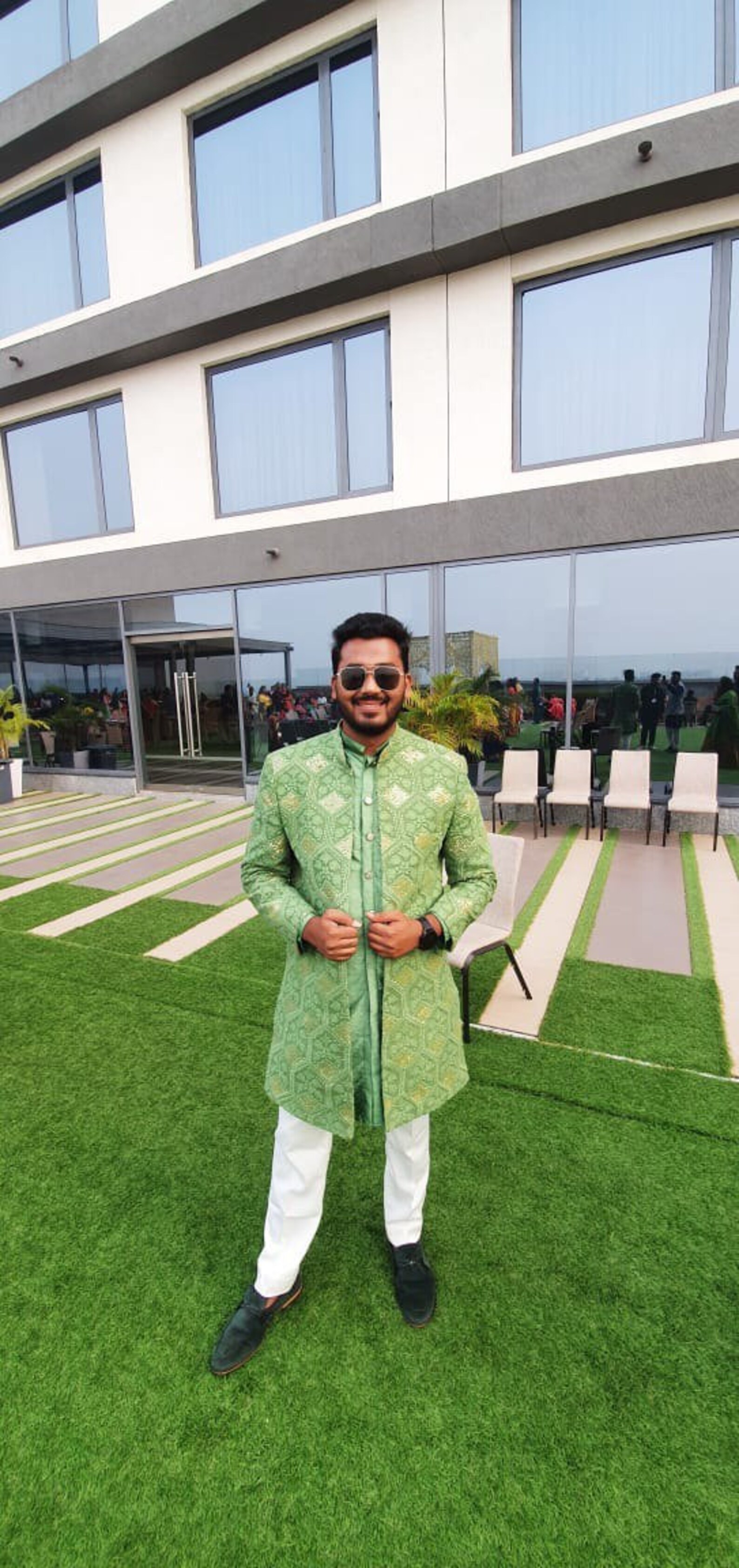 Handmade Mens Embroidered Open Shrug Set With Kurta and - Etsy