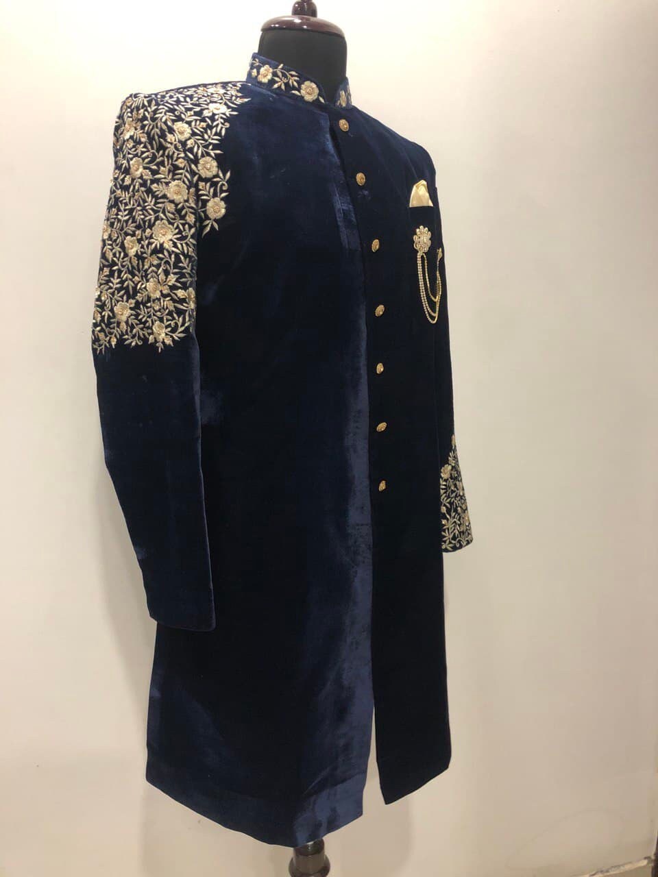 Hand Embroidered Mens Wedding Wear Sherwani Set Sherwani for | Etsy