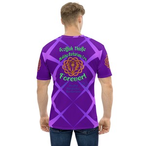 Scottish Thistle T-shirt | Purple Celtic Knot, Barbarian Humor - Etsy