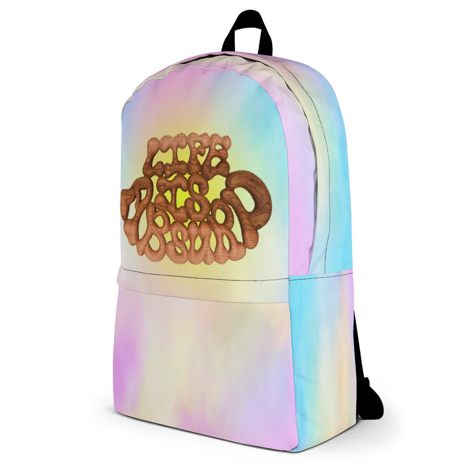 Life is Absurd Backpack Pastel Tie Dye Sunny Glow Blue Purple Pink ...