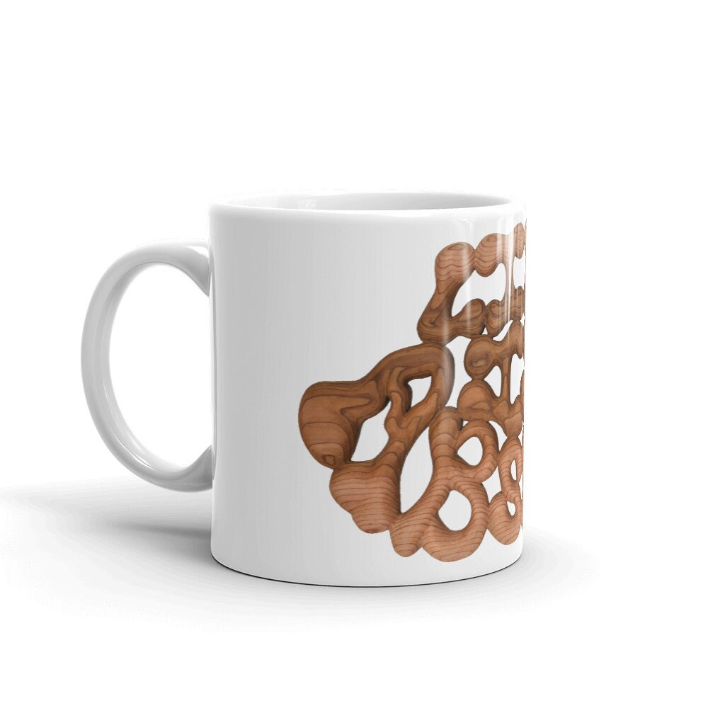 Life is Absurd Coffee Cup Wood Carving Image Mug Existential Crisis ...