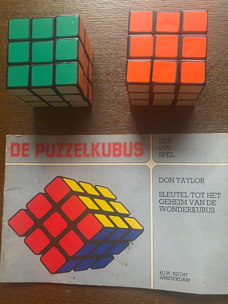 2x Vintage 1980 RUBIK CUBE and Don Taylor Mastering Rubik's Cube ...