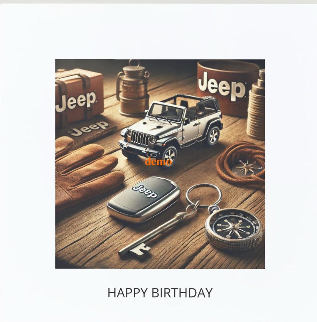 Digital Happy Birthday Card JEEP! - Etsy