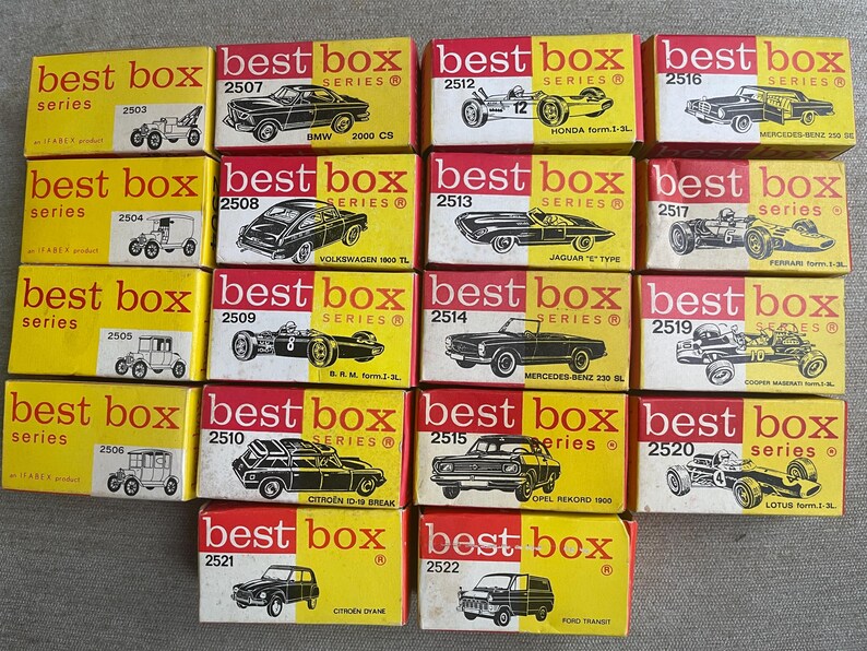 Rare Vintage Best Box Diecast Car T-ford 1919 Sedan No.2506- New Old ...