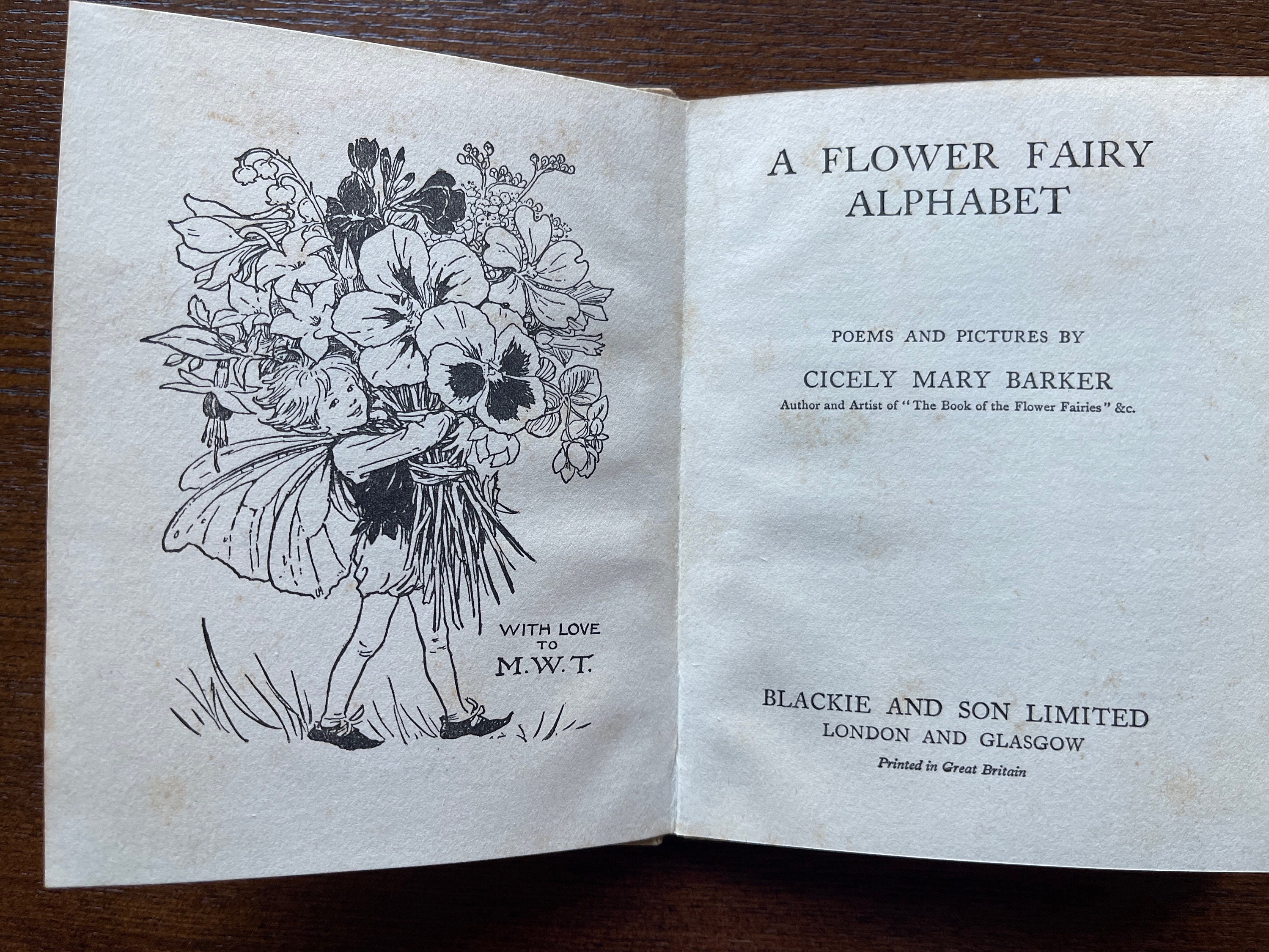 A Flower Fairy Alphabet Antique Book 50s - Etsy