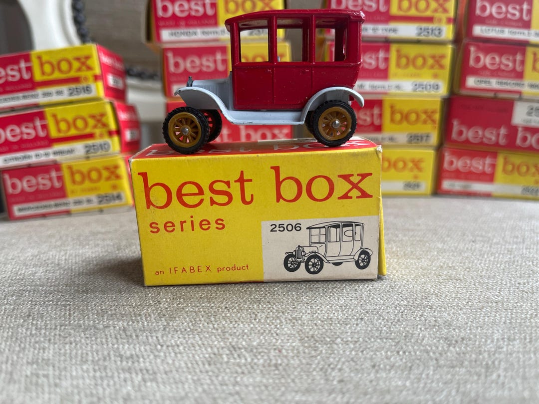Rare Vintage Best Box Diecast Car T-ford 1919 Sedan No.2506- New Old ...