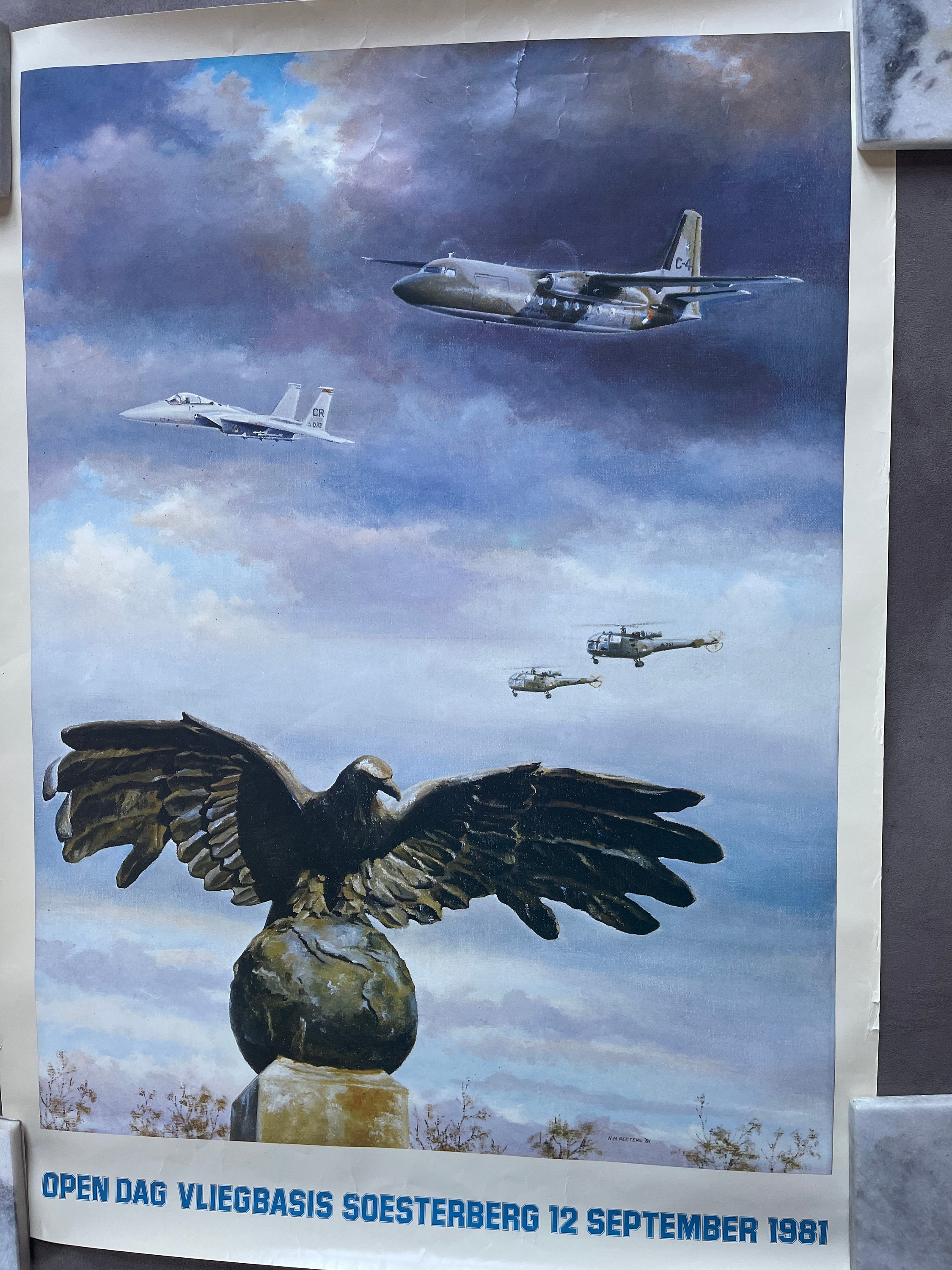 Vintage Original Aviation Poster 1981 Open Day Soesterberg the - Etsy
