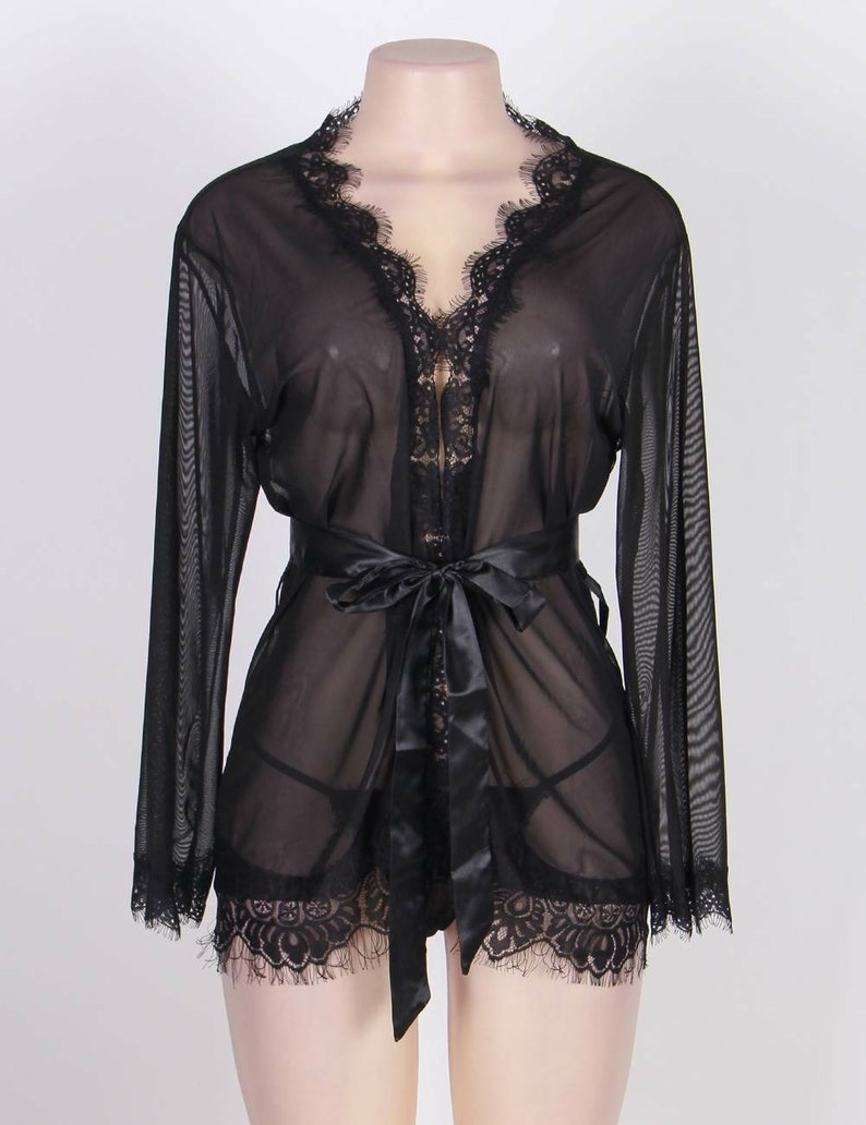 Sexy Robes Lace Robes Sheer Robes Bridal Robe T For Her Wedding Robes Bridesmaid Ts