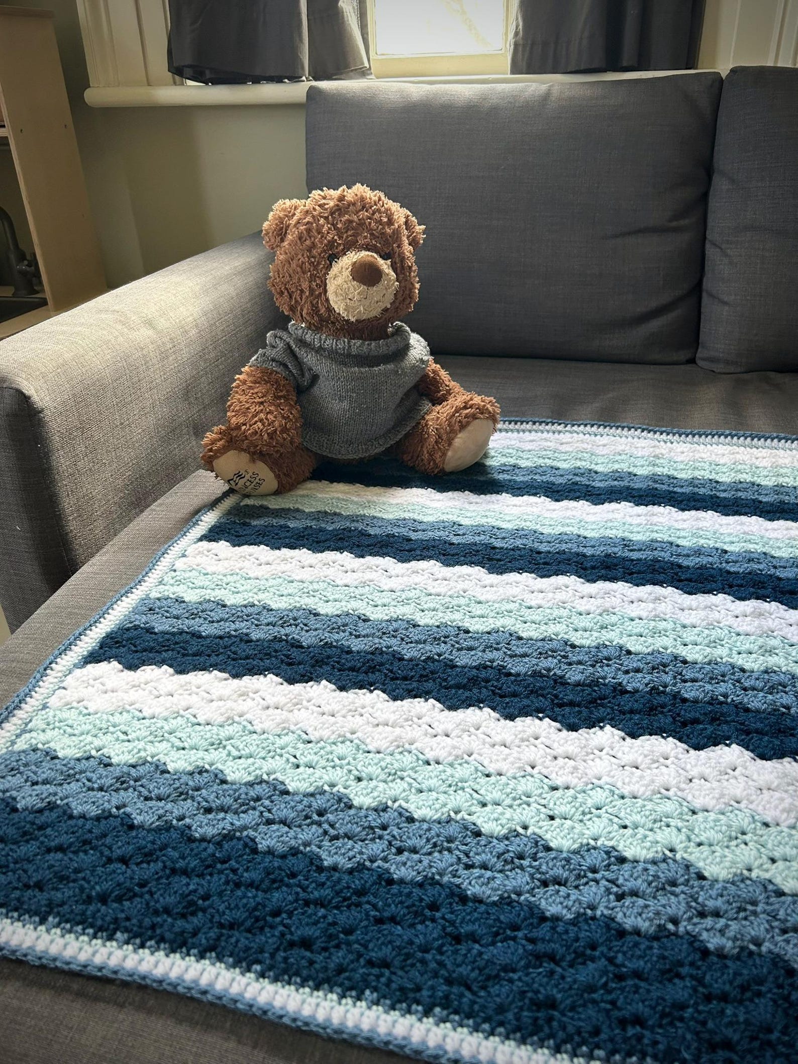Shell Stitch Crochet Baby Blanket Pattern (downloadable PDF) - Etsy
