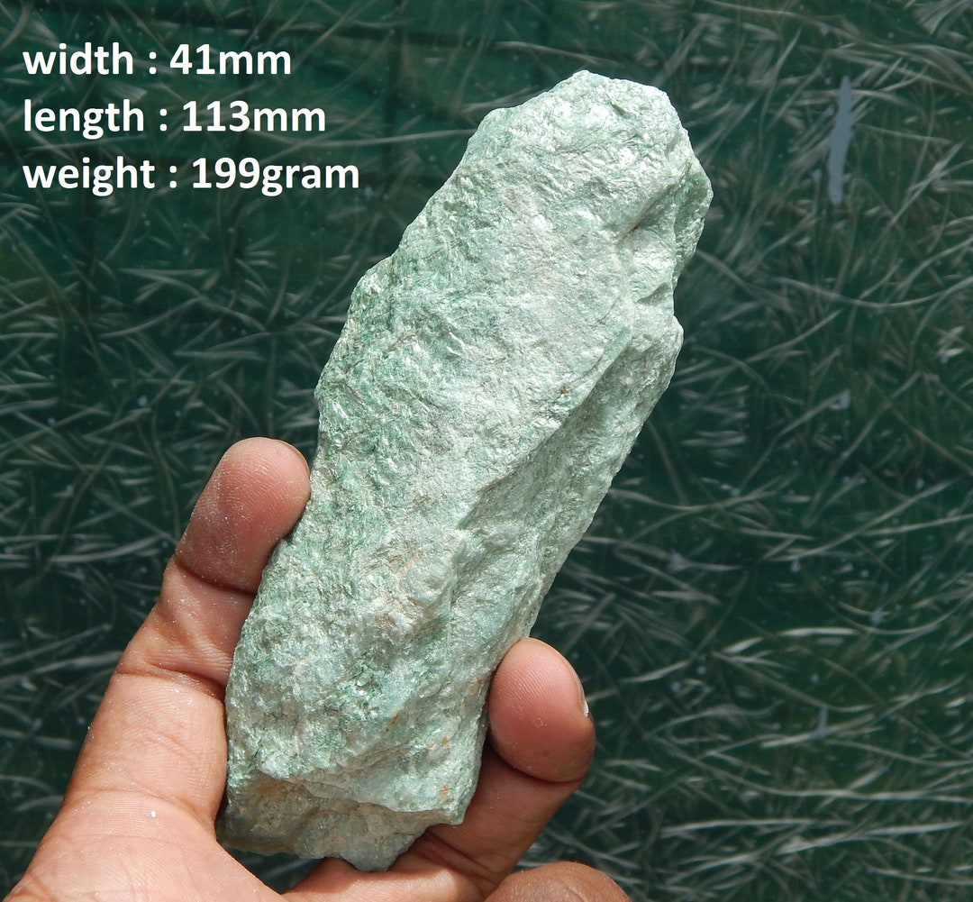 Fuchsite Raw Mineral, Chrome Mica Rough, Rough Fuchsite Rock ...