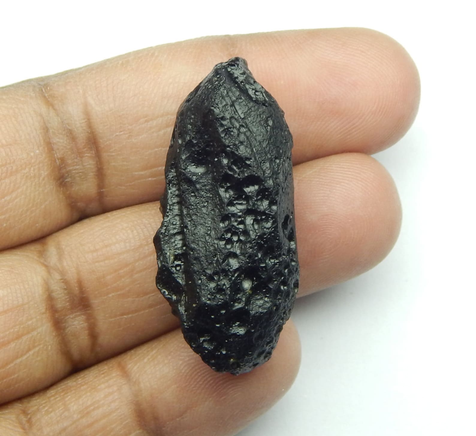 SALE Black Tektite Rough Meteorite Stone 35x15 Mm Size Stone - Etsy