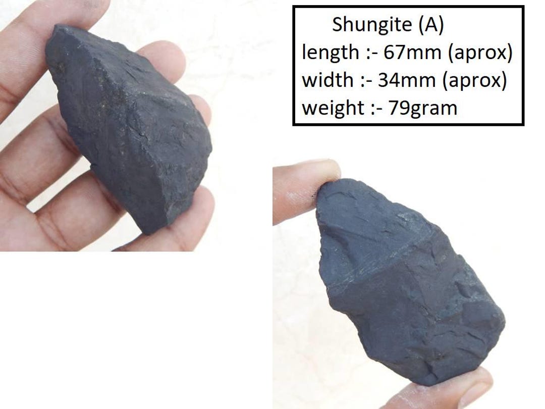 Raw Shungite Stone: Natural Rough Gemstone for Jewelry & Healing - Etsy