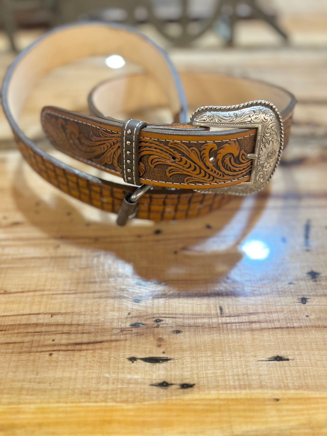 Embossed Belts - Etsy