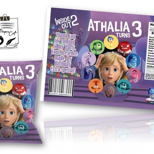 Inside OUT 2 Printable Chip Bag, Inside OUT 2 Party Loots, Inside OUT 2 ...