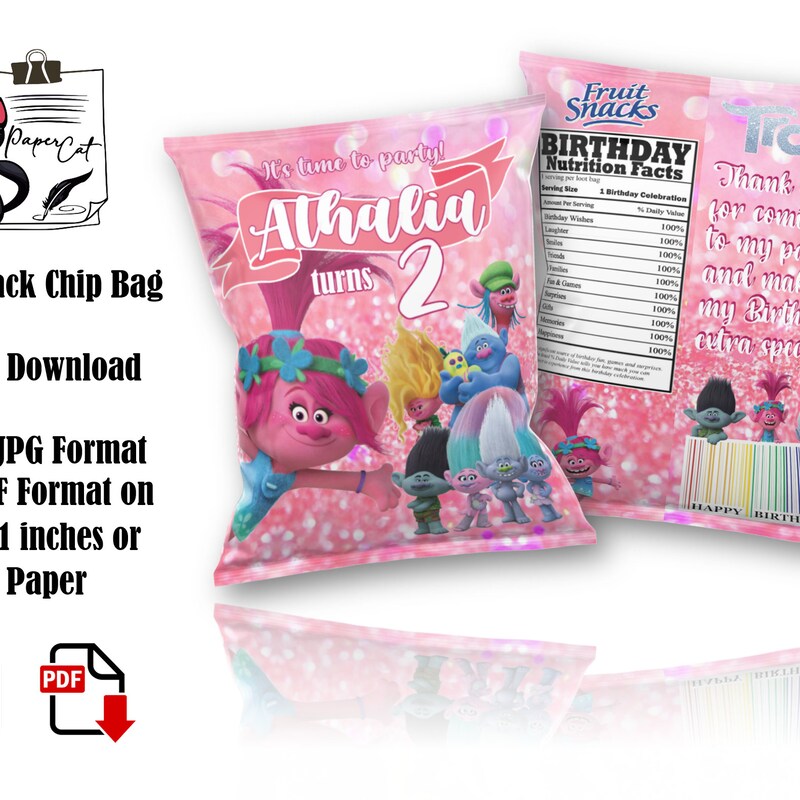 Trolls Chip Bag - Etsy