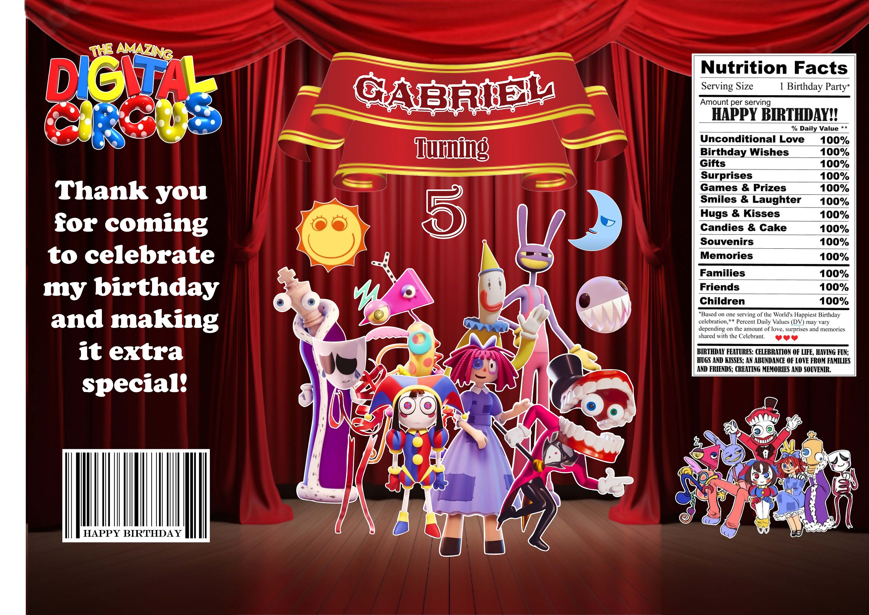 The Amazing Digital Circus Chip Bag and the Amazing Digital Circus ...