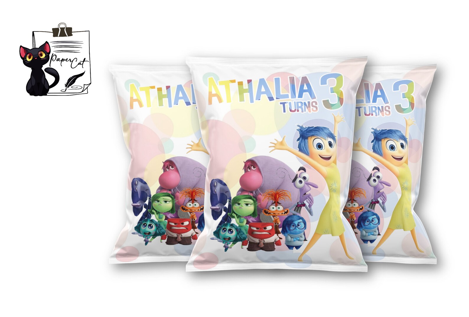 Inside Out 2 Chip Bag: Birthday Party Favors (digital Download) - Etsy