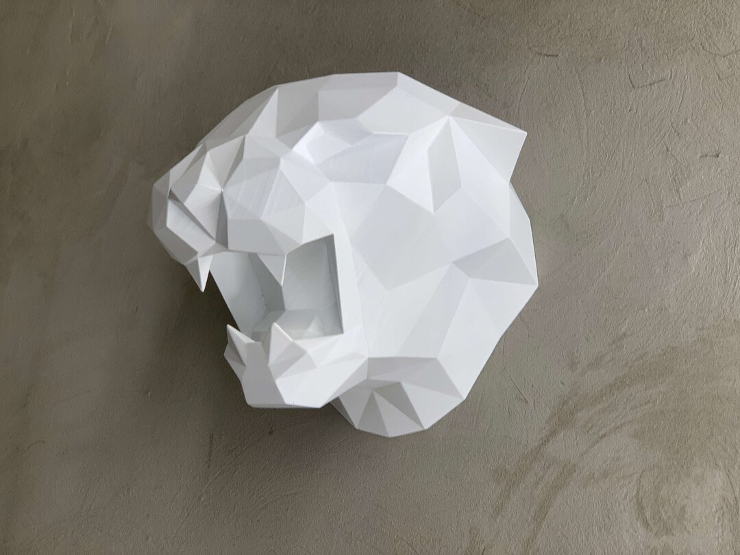 Tiger Bust Sculpture 3D Printed Plastic Tiger Head Animal - Etsy