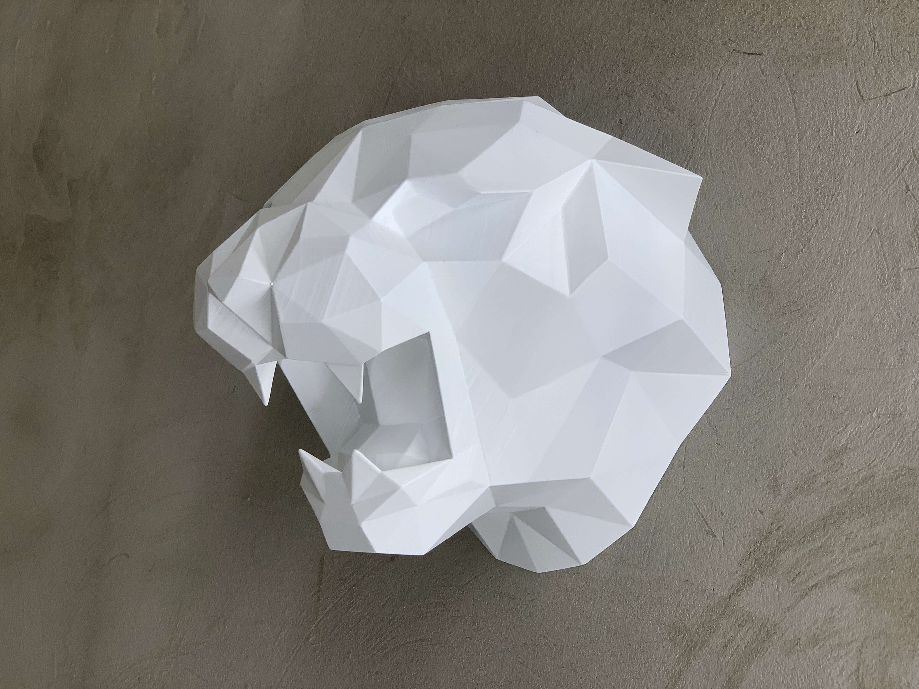 Tiger Bust Sculpture 3D Printed Plastic Tiger Head Animal - Etsy