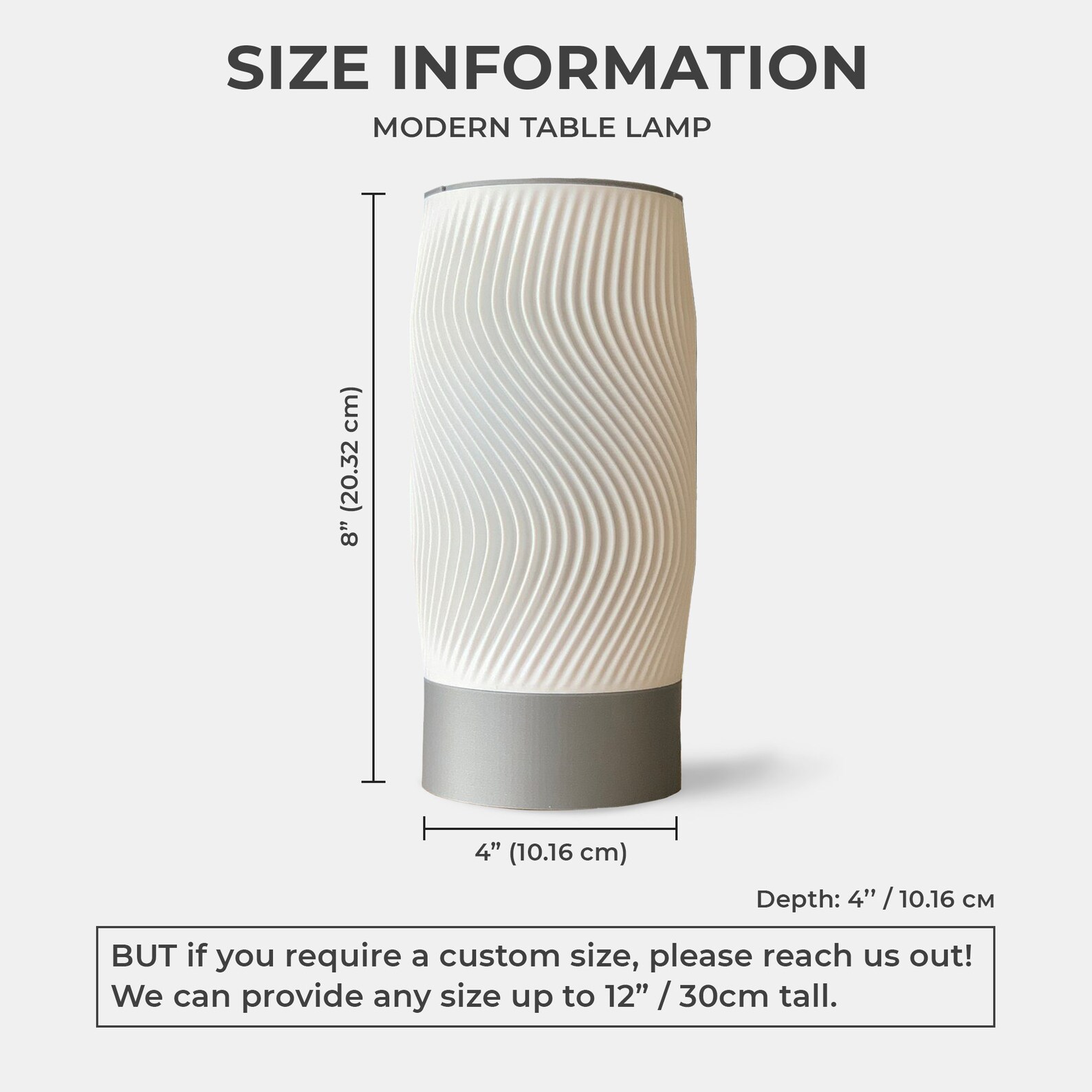 Nightstand Accent Light, 3D Printed Table Lamp for Every Atmosphere, 3D ...