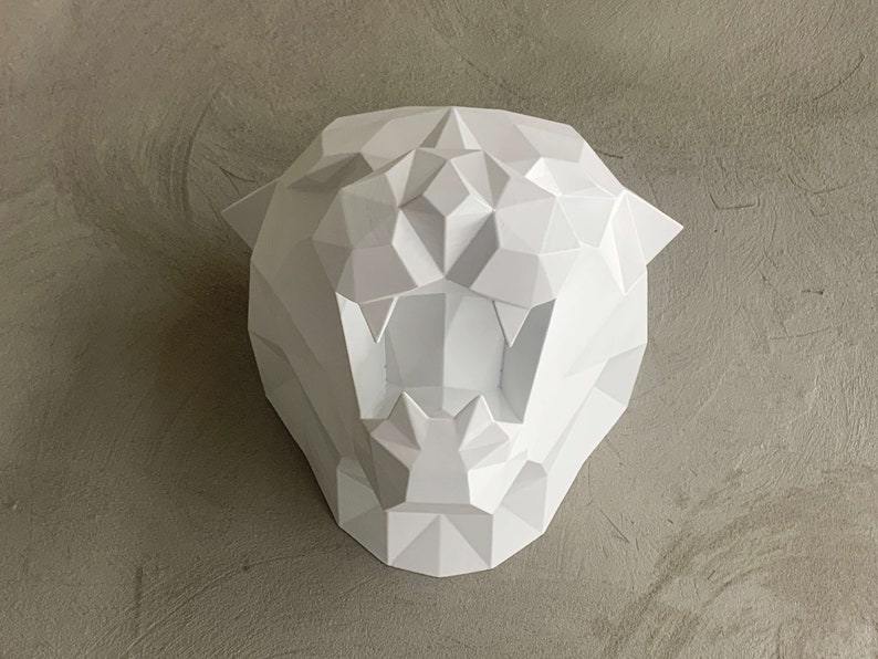 Tiger Bust Sculpture 3D Printed Plastic Tiger Head Animal - Etsy