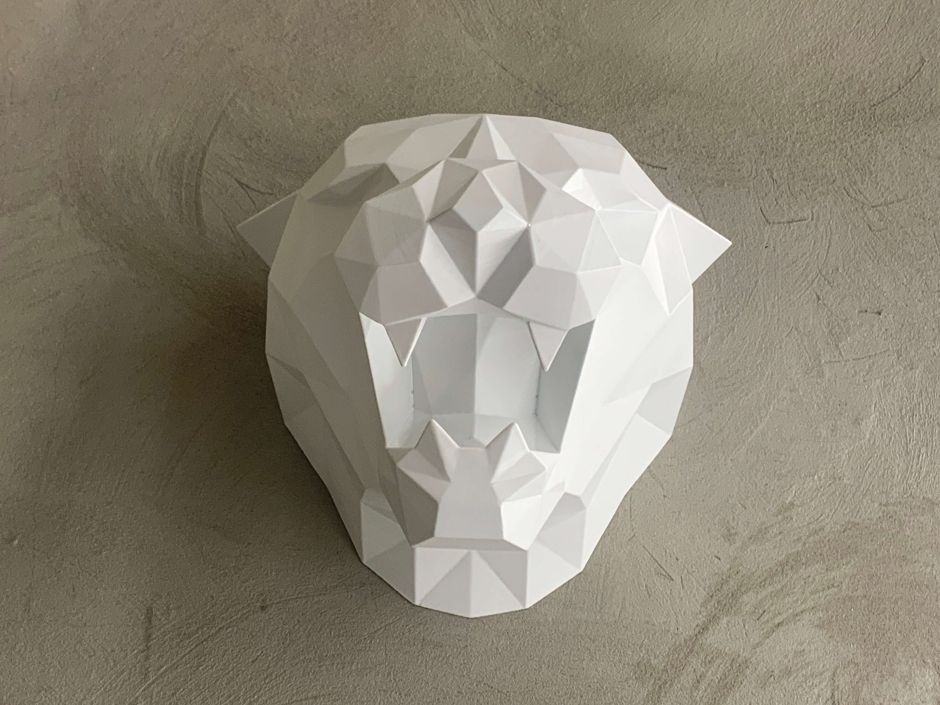 Tiger Bust Sculpture 3D Printed Plastic Tiger Head Animal - Etsy