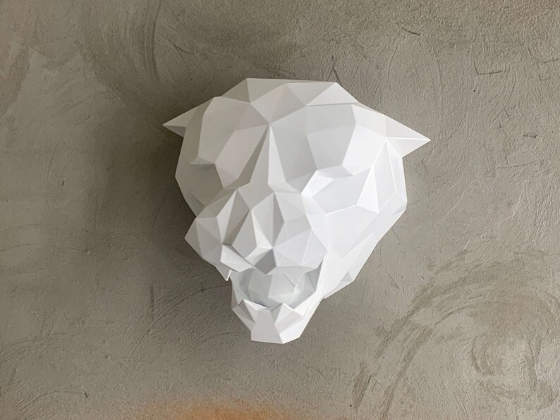 Tiger Bust Sculpture 3D Printed Plastic Tiger Head Animal - Etsy