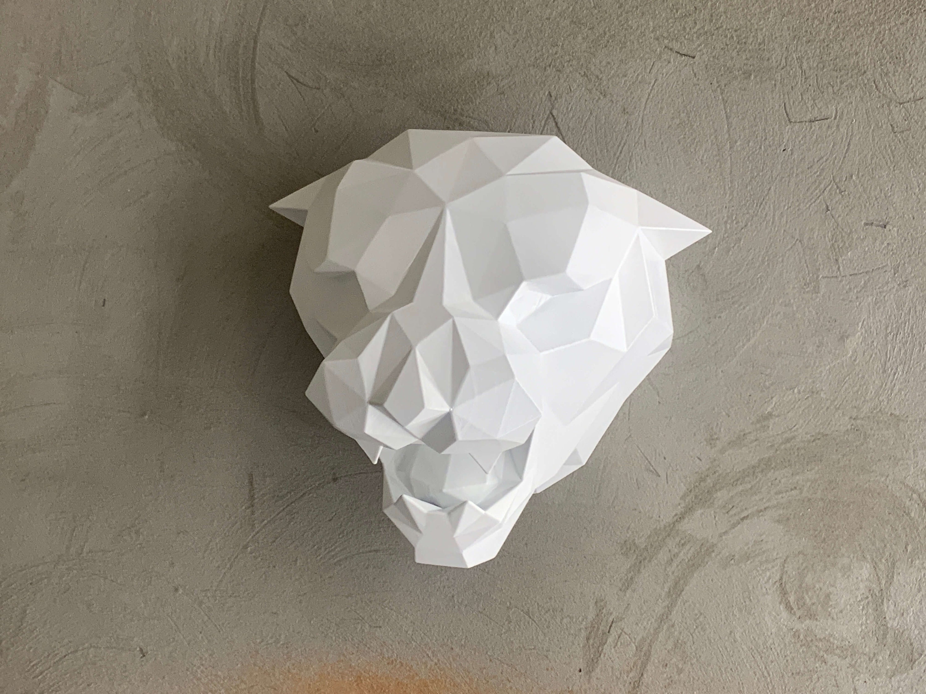 Tiger Bust Sculpture 3D Printed Plastic Tiger Head Animal - Etsy