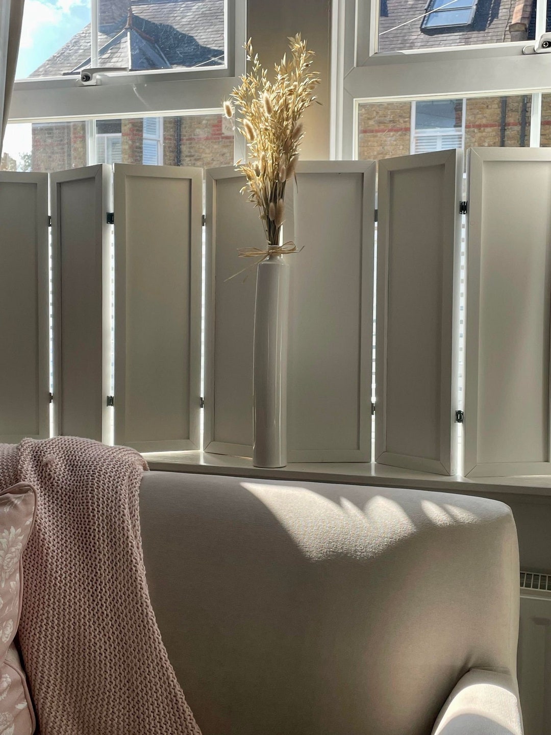 White Standard Height Doggie Divider, Room Divider, Pet Barrier, Dog ...