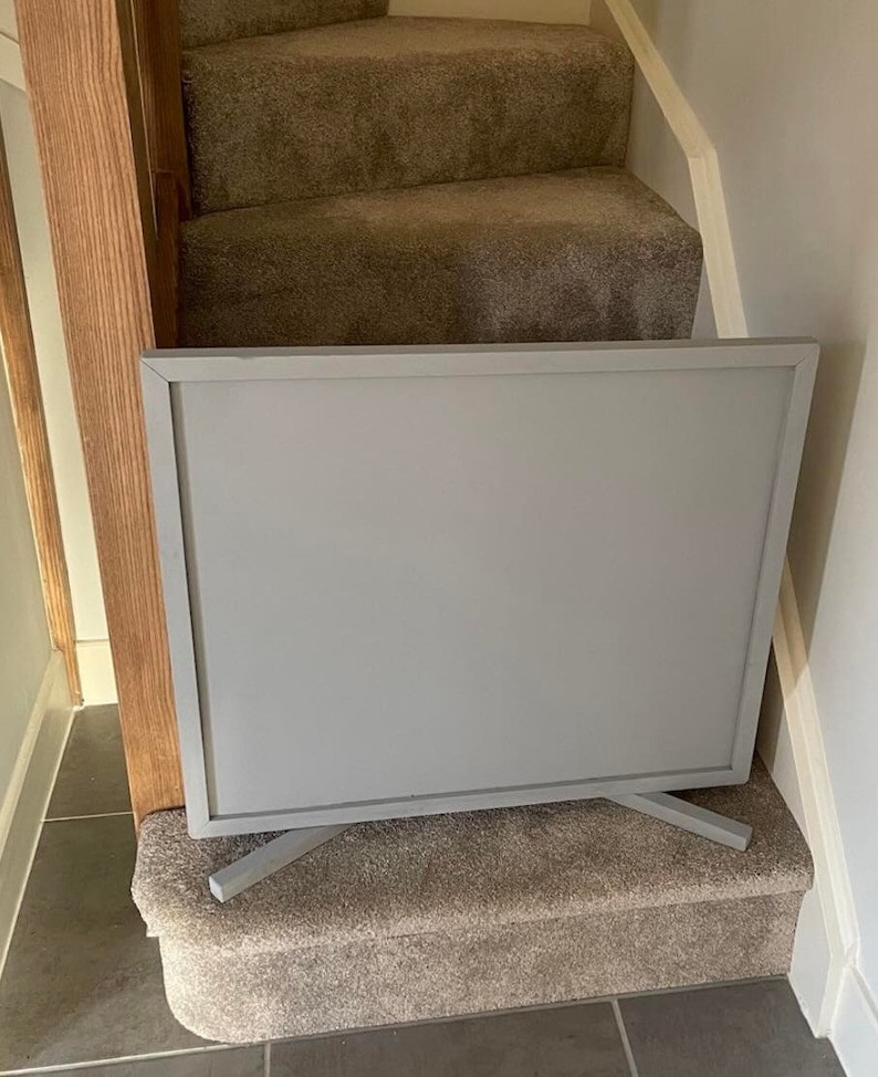 White Doggie Divider Dave Stairs Stop Door Blocker Pet - Etsy UK