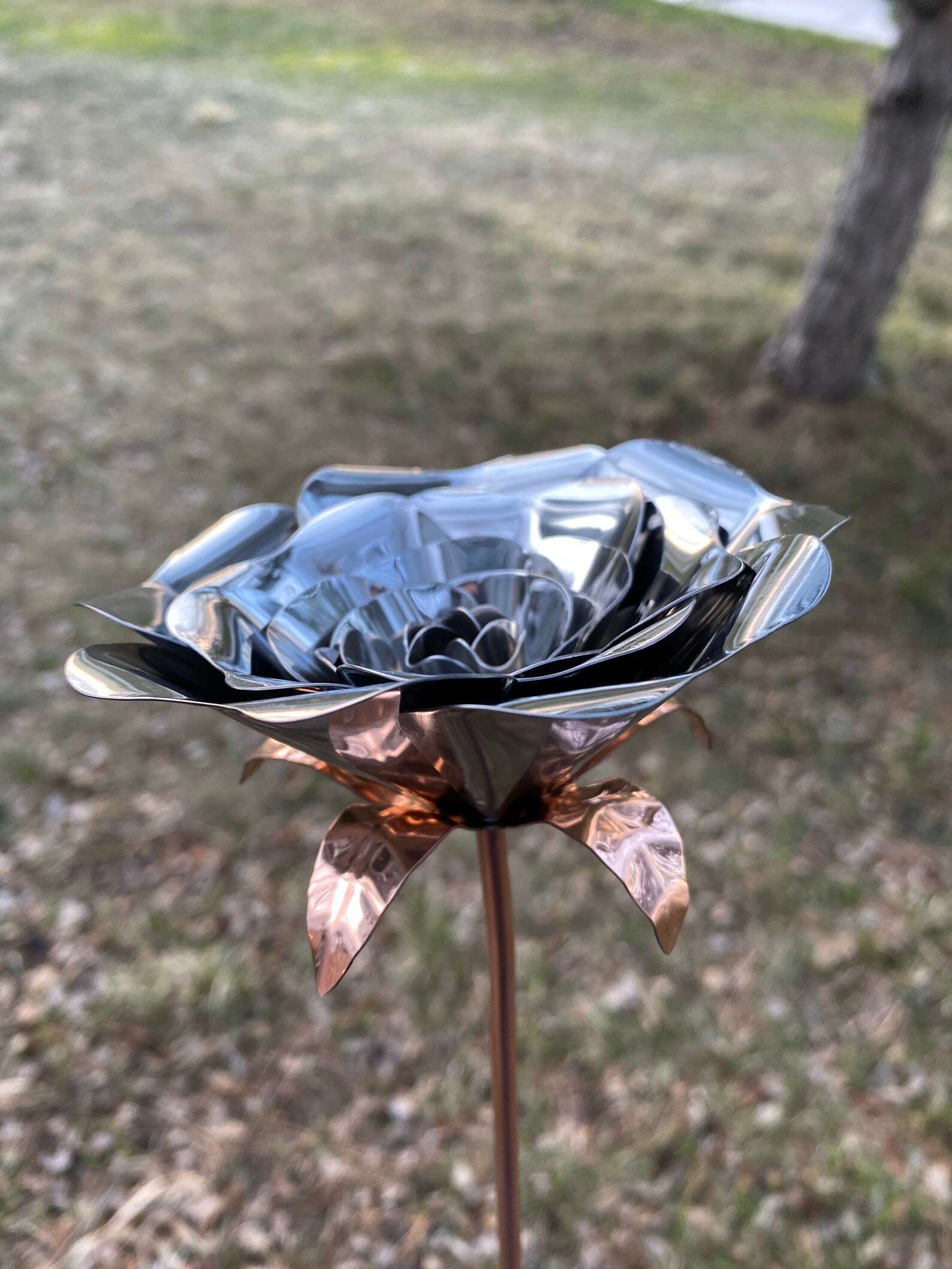 Hand Made Stainless Steel Rose | Etsy