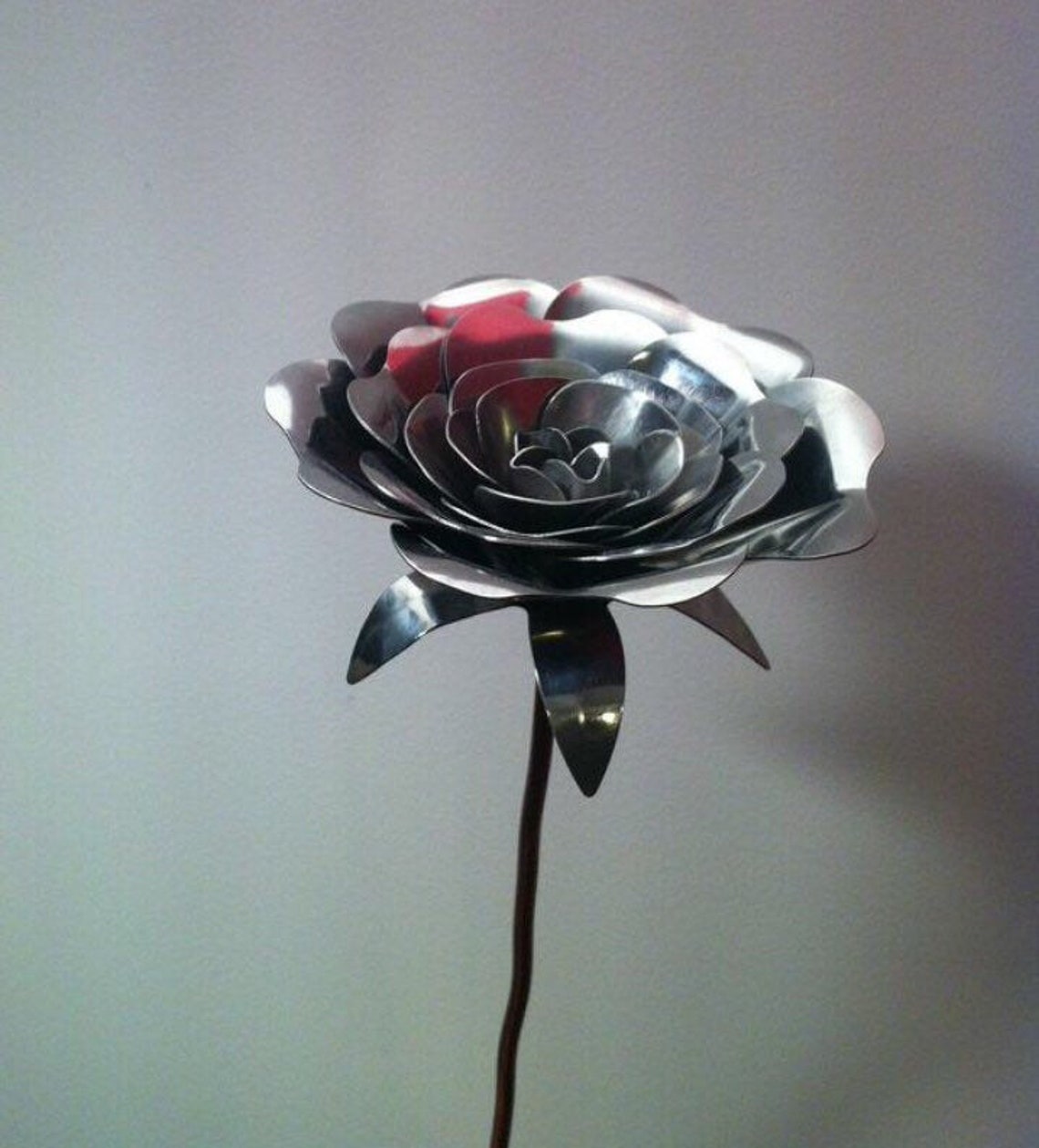 Hand Made Stainless Steel Rose | Etsy