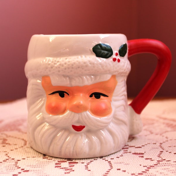 Vintage Santa Mugs - Etsy