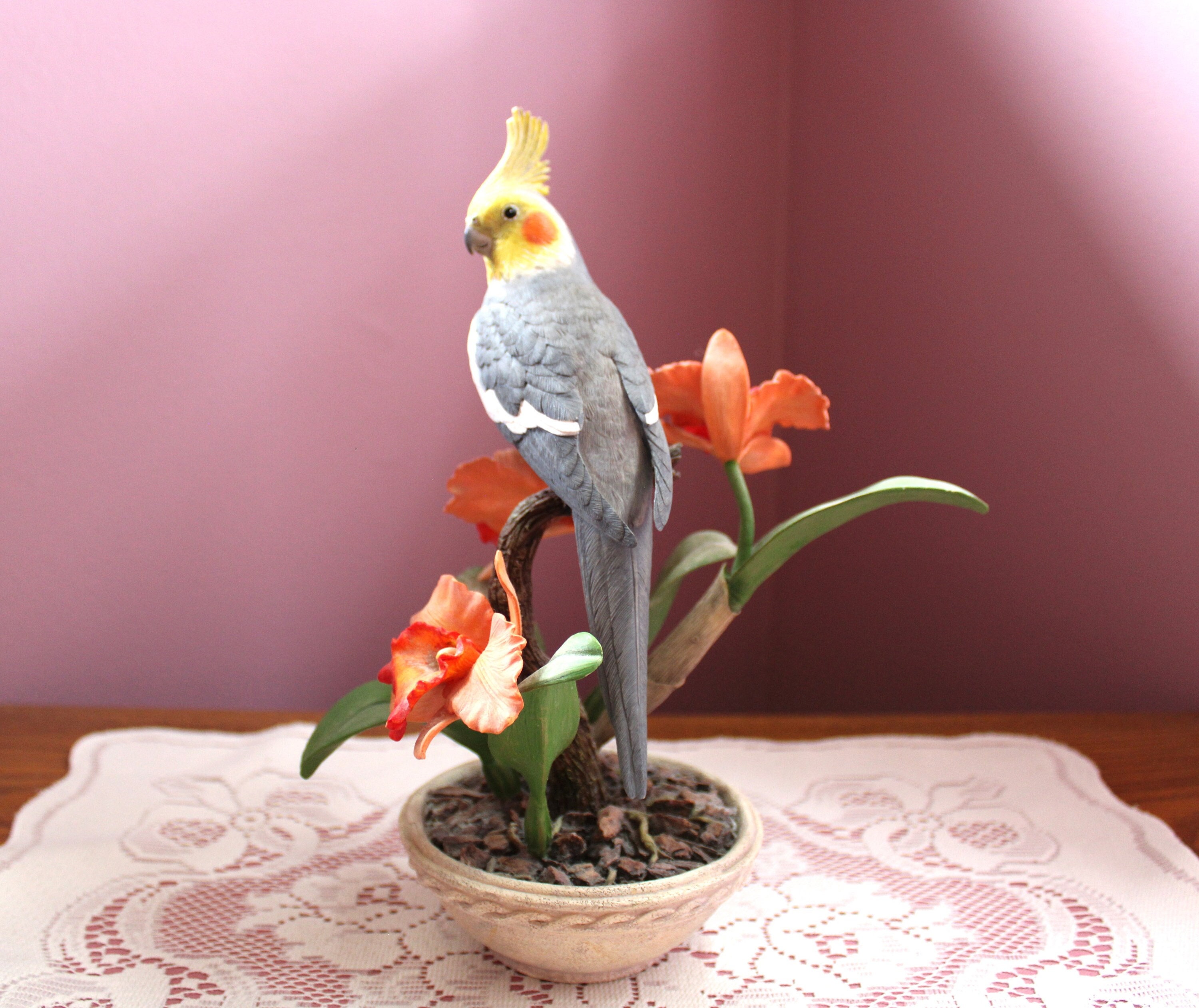 Ashen Fallow Cockatiel