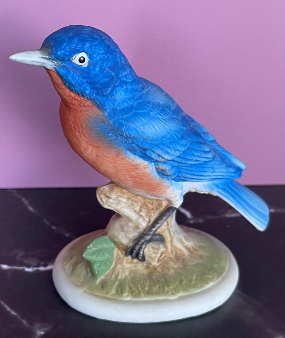 Vintage Lefton Bluebird Figurine KW6609: Hand Painted Porcelain Bird - Etsy