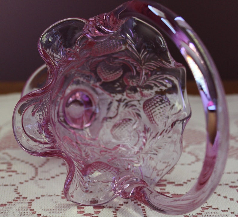 Gorgeous Fenton inverted Strawberry Pink Glass - Etsy