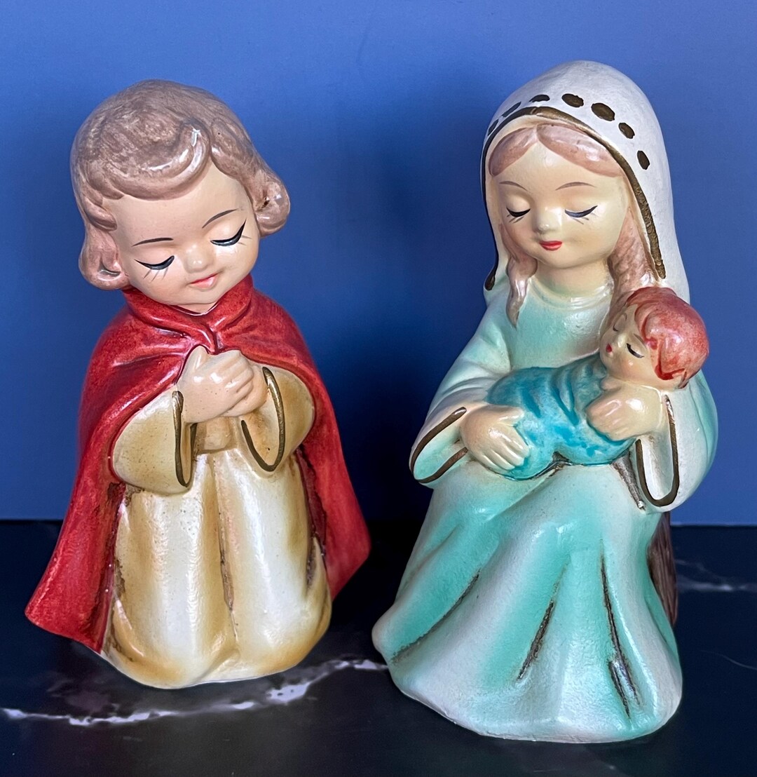 Josef Originals Mary, Joseph, and Baby Jesus Figurines - Etsy
