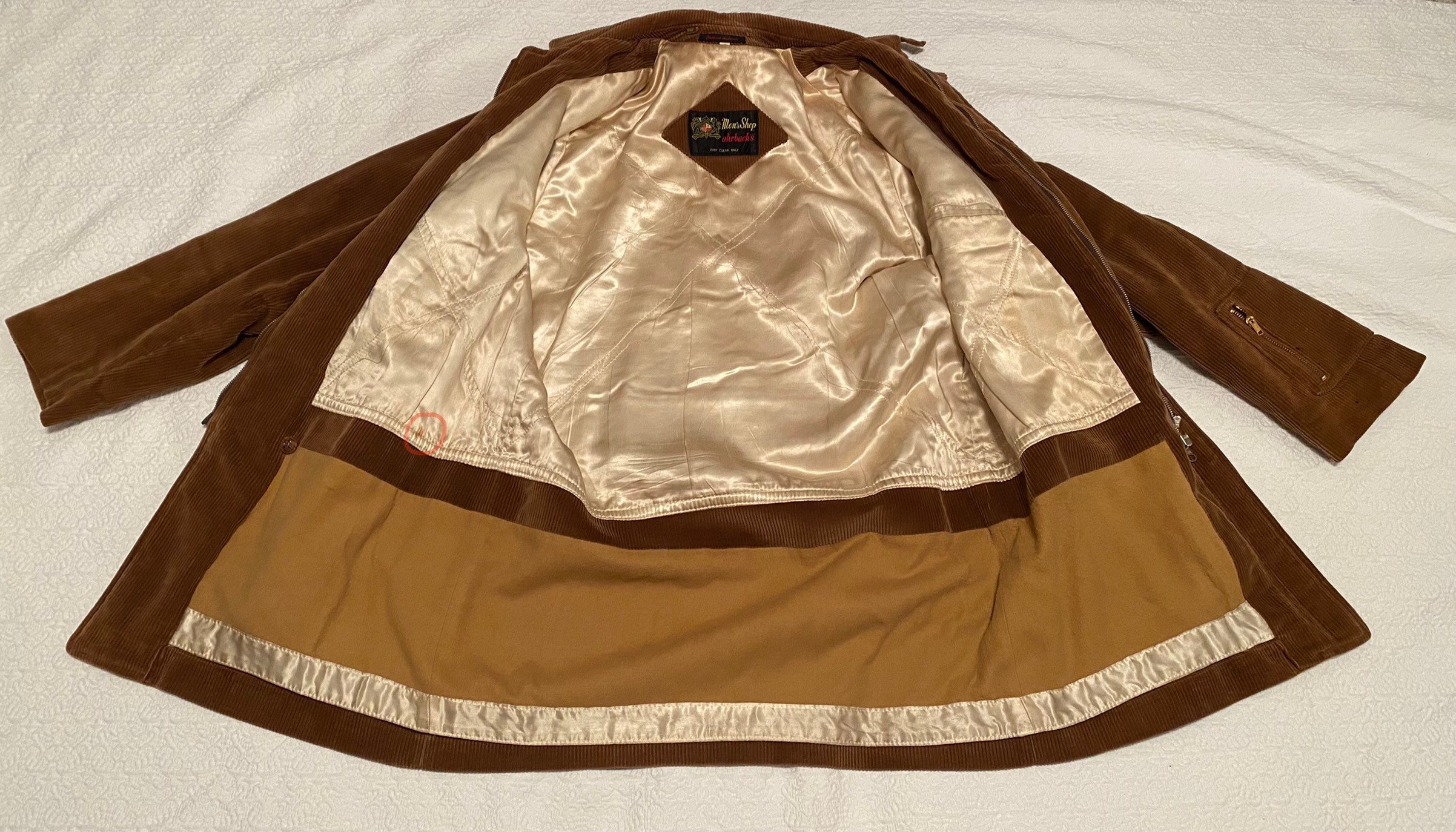Vintage Men’s Brown Corduroy Men’s Shop Jacket - Etsy
