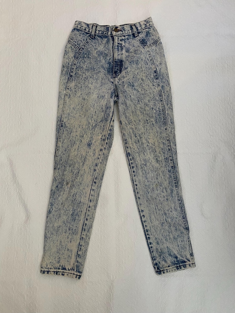 Vintsge 1980’s Chic Acid Wash Denim Jeans - Etsy