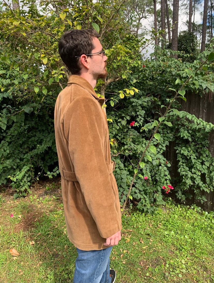 Vintage Men’s Brown Corduroy Men’s Shop Jacket - Etsy